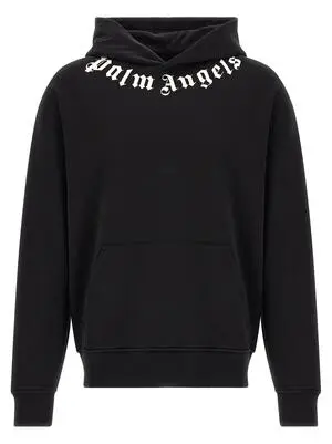 Palm Angels Logo Hoodie - Black