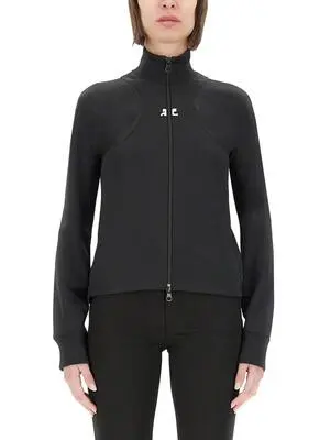 COURREGES Interlock Scuba Jacket - Black