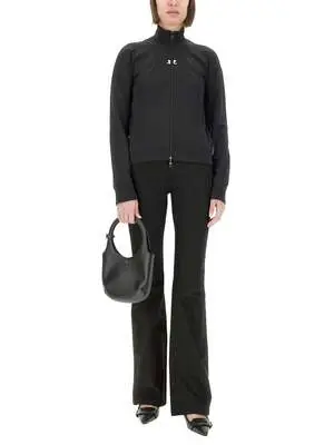 COURREGES Interlock Scuba Jacket - Black
