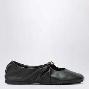 Loewe Nappa Pebble Ballerina Flats - Black