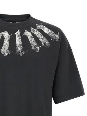 Palm Angels Craquelé Gothic Print T-shirt