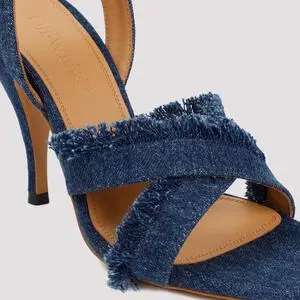 Off-White Curvy Heel Denim Sandal