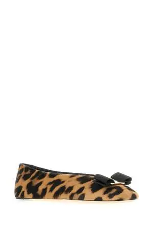 FERRAGAMO Leopard/cheetah Print Flat Shoes - Multicolor