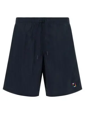 Fendi Ff Stitching Nylon Swimsuit - Blue