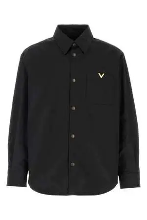 Valentino Garavani Black Stretch Polyester Shirt - White
