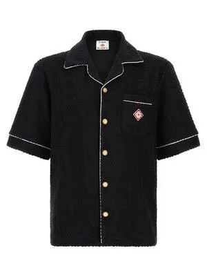 Casablanca Toweling Monogram' Shirt - Black