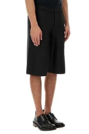 Alexander McQueen Viscose Blend Bermuda Shorts