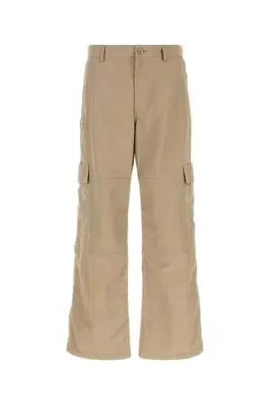 Balenciaga Beige Nylon Cargo Pant - Brown