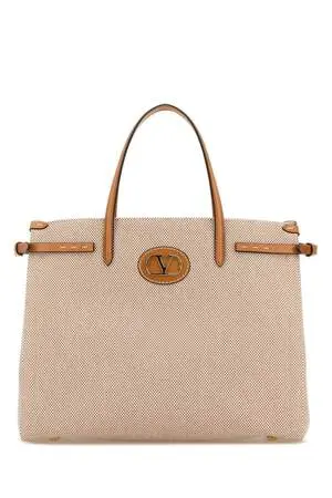 Valentino Garavani Two-tone Canvas Antibes Shopping Bag - Multicolor