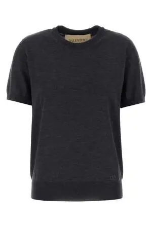 VALENTINO Valentino Garavani Women Charcoal Wool Sweater