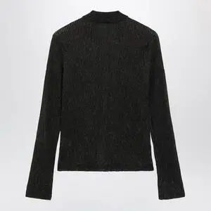 Brunello Cucinelli Sparkling Ribbed Silk Blend Cardigan - Brown