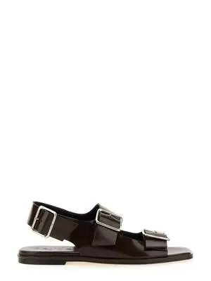 AeydĒ Tekla Leather Sandals - Brown