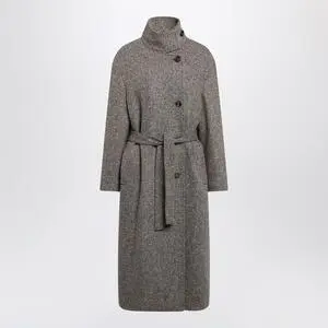 Brunello Cucinelli Sparkling Virgin Wool Coat - Brown