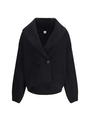TOTEME Shawl-lapel Cardigan - Black