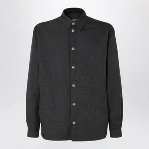 Fendi Ff Zucca Jacquard Nylon Blouson - Black