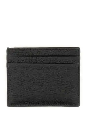 Valentino Garavani Garnet Calfskin Rockstud Card Holder - Black