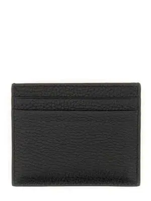 Valentino Garavani Garnet Calfskin Rockstud Card Holder - Black