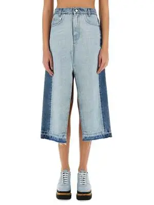 Stella McCartney Denim Skirt - Blue