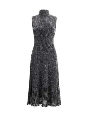 Alaïa Sequined Midi Dress - Gray