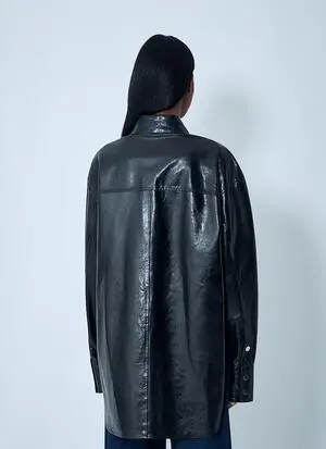 Sportmax Leather Overshirt Jacket