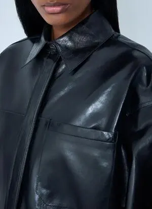 Sportmax Leather Overshirt Jacket