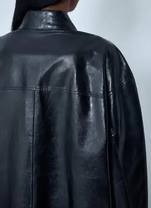 Sportmax Leather Overshirt Jacket