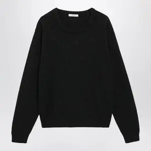 LEMAIRE Alpaca Wool Sweater - Black