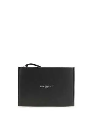 Givenchy Large Antigona Stamped Clutch Bag - Black