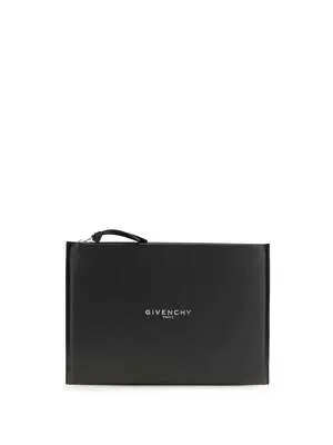 Givenchy Large Antigona Stamped Clutch Bag - Black