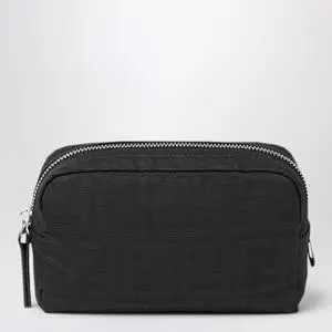 Fendi Fendi Black Superlight Ff Zucca Fabric Small Toiletry Case Men Black