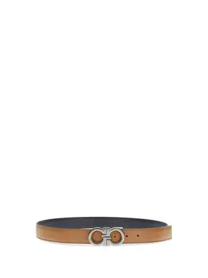 FERRAGAMO Reversible And Adjustable Gancini Belt