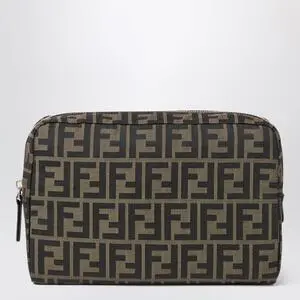 Fendi Superlight Ff Zucca Fabric Medium Toiletry Case - Brown