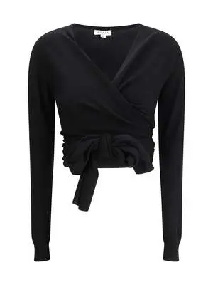 Alaïa Wrap Top - Black