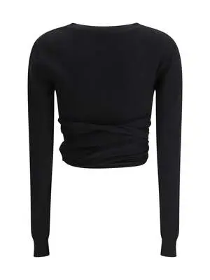 Alaïa Wrap Top - Black