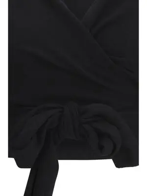Alaïa Wrap Top - Black