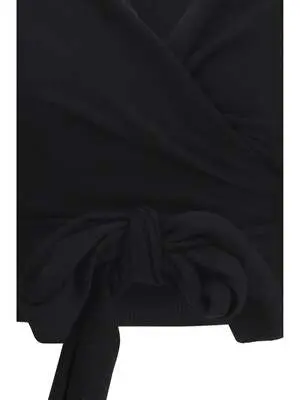 Alaïa Wrap Top - Black