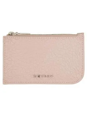 Alexander McQueen Card Holder With Logo - Pink