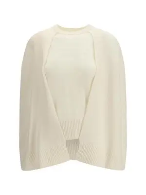 TOTEME Cashmere Poncho Sweater - Multicolor