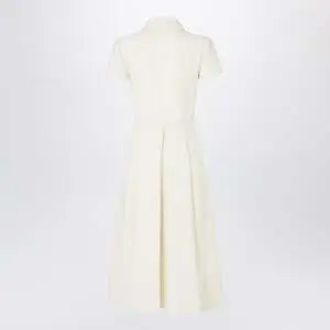 Fendi Ivory Wool And Silk Dress