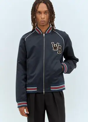 WALES BONNER Marvel Bomber Jacket - Black