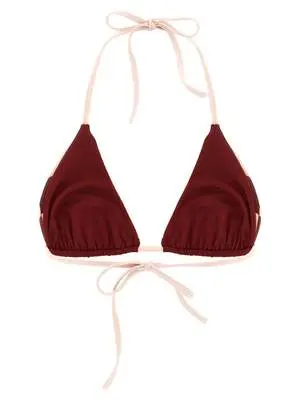 Fendi Pequin' Reversible Bikini Top