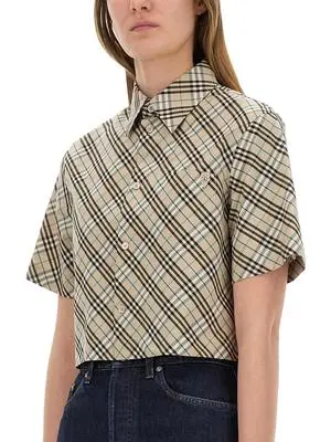 Burberry Cropped Shirt - Multicolor