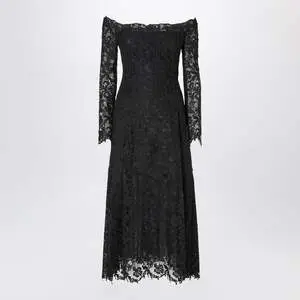 Fendi Macrame Lace Dress - Black