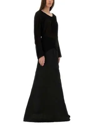 Rick Owens Draped Long Sleeve Top