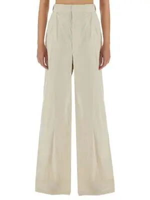 MAISON MARGIELA Pants With Pleats - Cream