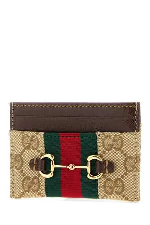 Gucci Gg Fabric Card Holder