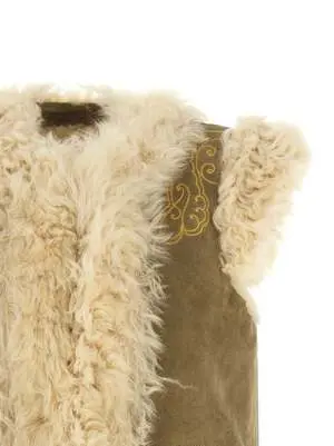 Etro Peacock Embroidery Vest - Cream