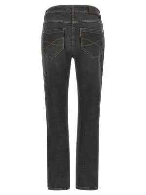 Brunello Cucinelli Slim' Jeans - Gray