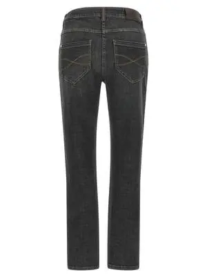 Brunello Cucinelli Slim Jeans - Gray
