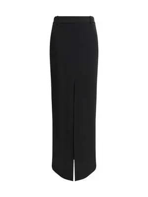 TOM FORD Tailored Crepe Envers Satin Skirt - Black
